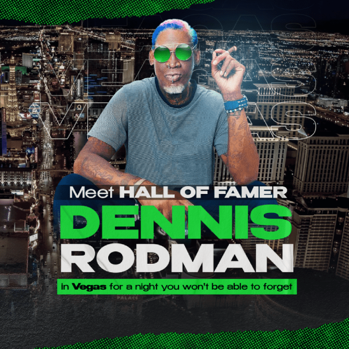 Meet NBA Hall of Famer Dennis Rodman in Vegas!